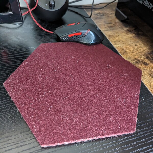 Hexagon Wool Felt Mouse Pad - Etsy