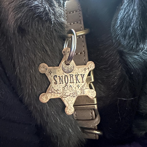 Dog Tags for Dogs, Dog Tag, the Hedera, Two Tone Dog Tag, Pet ID Tag ...