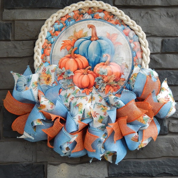 Round Fall Wreath Sign, Fall Wreath Sign, Personalize It by Pam, Signs ...