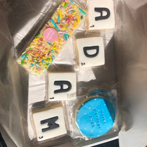 Letter Biscuits/name Biscuits/edible Scrabble/alphabet - Etsy UK