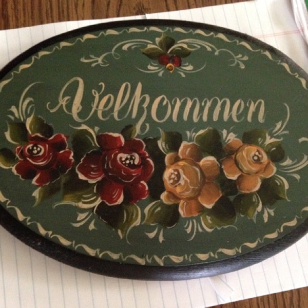 Norwegian Rosemaling ~ Wooden Bowl ~ Valdres Style ~ Cathy Koball ...