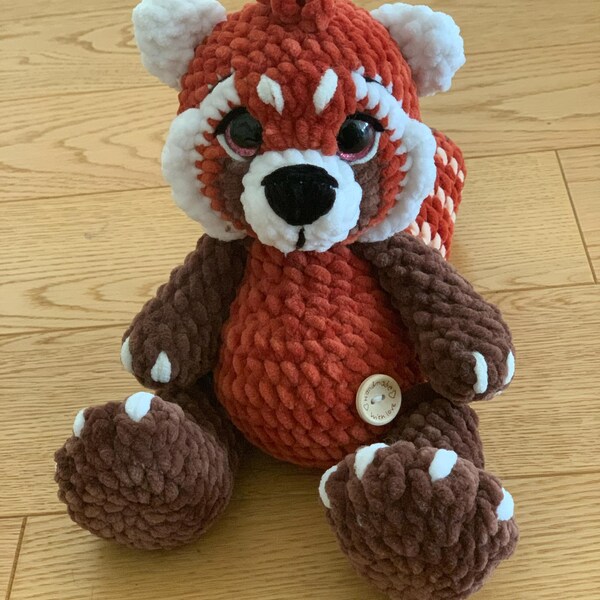 Crochet Red Panda Pattern - Amigurumi Red Panda Pattern – Panda Diy Toy ...