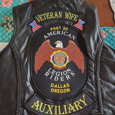 Custom Embroidered Top and Bottom Rocker Set MC Biker Patch 617 Sizes ...