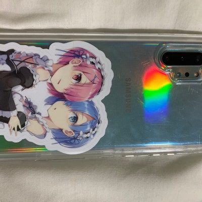 Rem and Ram Vinyl Sticker Version 2 Re: Zero Anime Stickers Laptop ...