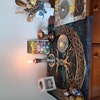 Altar Cloth Circle Triquetra Round Plush Tablecloth Mat for Tarot and ...