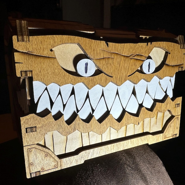 Mimic Chest Laser Cut Files: SVG, PDF, CDR (3-5mm) - Etsy