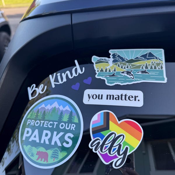 Ally Pride Sticker Door Decal - Pride Window Sticker | LAMINATED | Ally ...