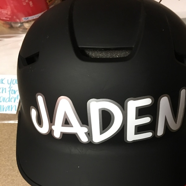 Double Layer Name | Name Decal | Double Layer Decal | Two Color Name ...