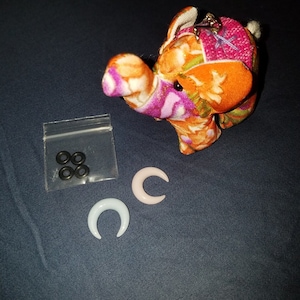 1 Pair 2 Pieces Solid Pink Pinchers Spirals Glass - Etsy