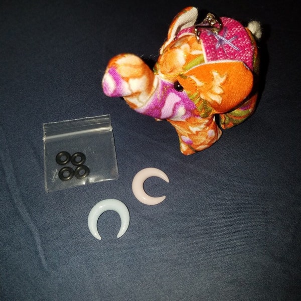 1 Pair (2 Pieces) Solid Pink Pinchers Spirals Glass - Etsy