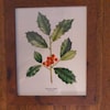 Christmas Holiday Botanical Prints Set of 4 Holly, Mistletoe ...