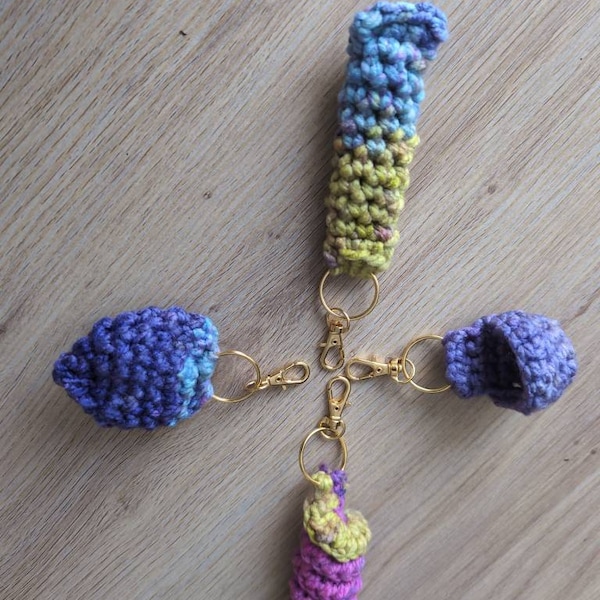 Crochet Keychain Fidget Toy PATTERN BUNDLE of 4 Different Toys. Make ...
