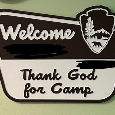 Rustic Camping Camp Camper Signs / Lake House Cabin Decor / - Etsy