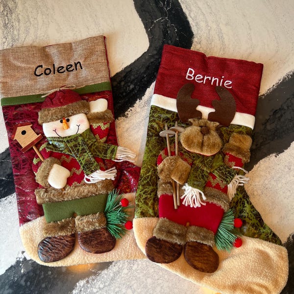 Personalized Family Christmas Stockings, 3D Christmas Stockings, 2025 ...