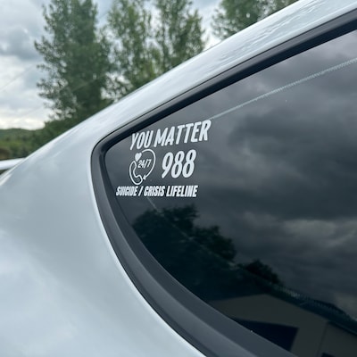 You Matter, Mental Health Decal, 988 Decal, 988 Suicide and Crisis ...