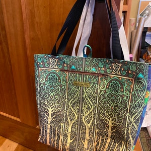 Celtic Knotwork Fabric Tanglewood Celtic Tree Design by - Etsy