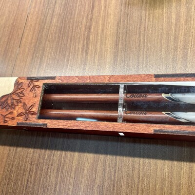 Personalized Rosewood Chopsticks Gift. Couple Chopsticks Box Case ...
