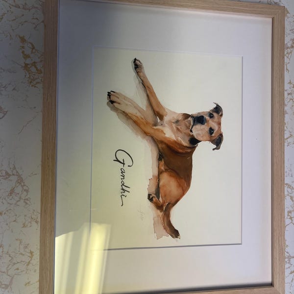 Mini Pet Portraits - Hand Sketched and Painted, Made to Order Custom ...