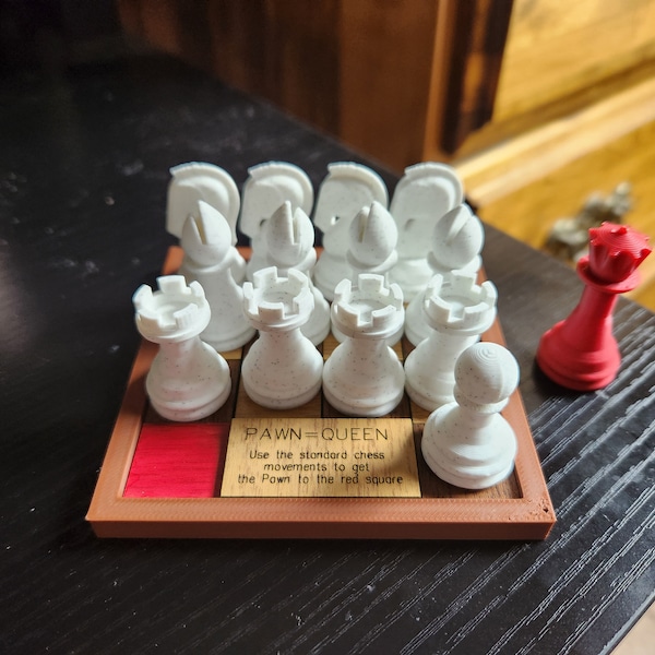 Pawn = Queen Chess Puzzle by Puzzleguystore -pawn Equals Queen ...