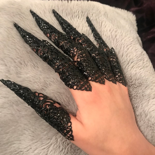 Full Finger Ring With Long Claws "syndra" - Gothic Gift, Vampire ...