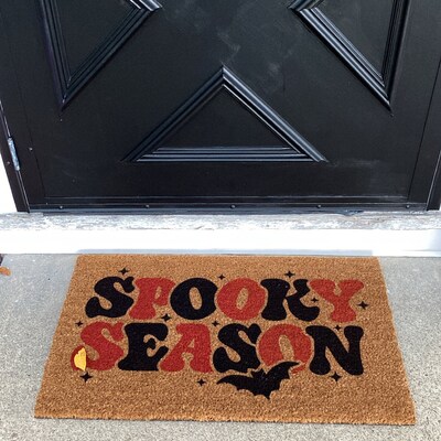 1756 Spooky Season Halloween Door Mat Funny Doormat Welcome Mat Funny ...