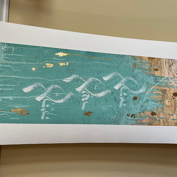 Modern Jewish Art | Original Hebrew Calligraphy Painting | Torah Verses ...