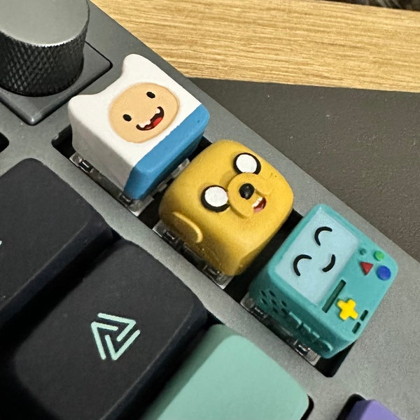 Adventure Time Artisan Keycap: Finn, Jake, BMO - Anime Mechanical ...