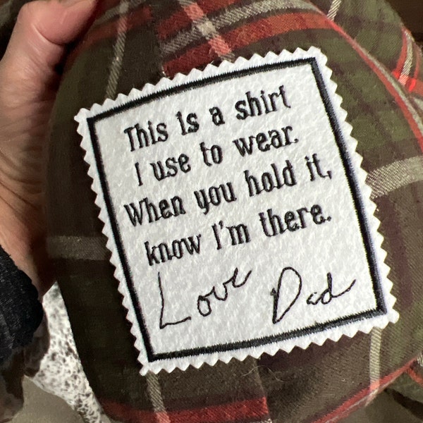 PATCH for Memory Pillow Custom Signature - Etsy