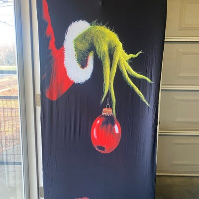 Grinch Decor Christmas Door Covers Grinch Door Decor Grinch Decorations ...