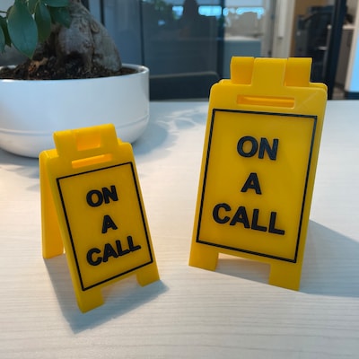 ON A CALL Mini Floor Sign Custom Colors 3D Printed - Etsy
