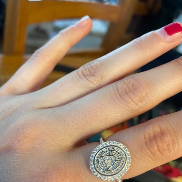 Silver and Gold College Class Rings, Women's Class Ring, Gold ...