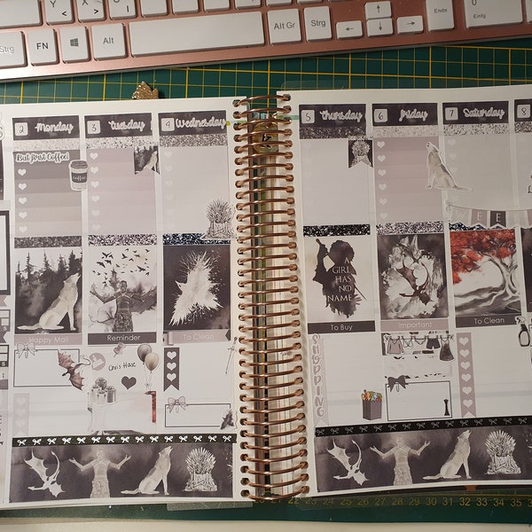 PLANNER ADDICT Printable Planner Stickers | Weekly Planner Sticker Kit ...