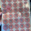 Personalised Glossy Logo Stickers 37mm Stickers 35 Stickers per Sheet ...
