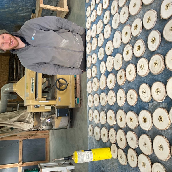 Set of 3 Southern Pine Wood Rounds - Etsy