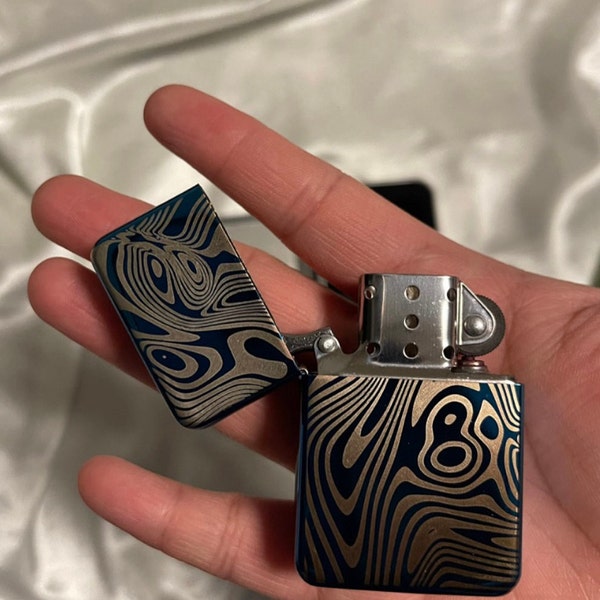 Hypnotic Spiral Lighter, Engraved Lighter, Refillable Metal Lighter ...