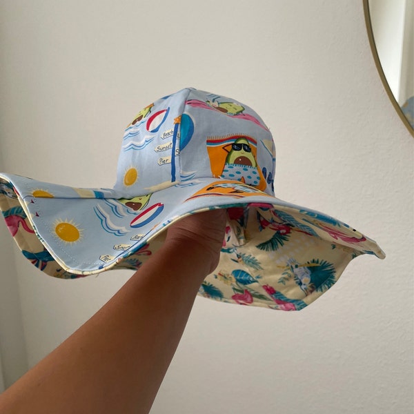 Easy Sun Hat Sewing Pattern | Reversible Sun Hat | Beginner Sewing ...