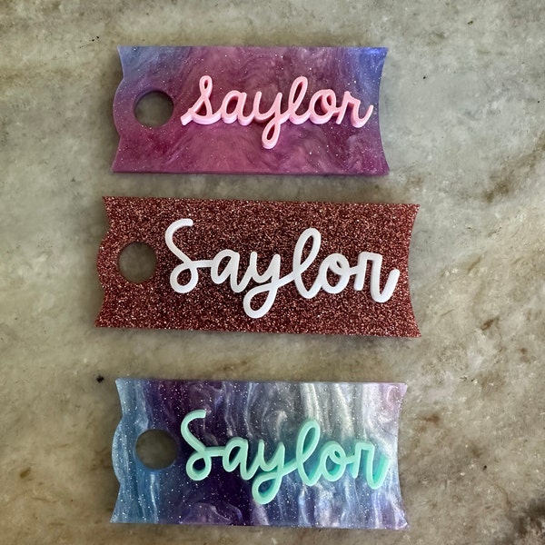 20oz 30oz 40oz Tumbler Name Plate, Custom Name Cup Accessories, Acrylic ...