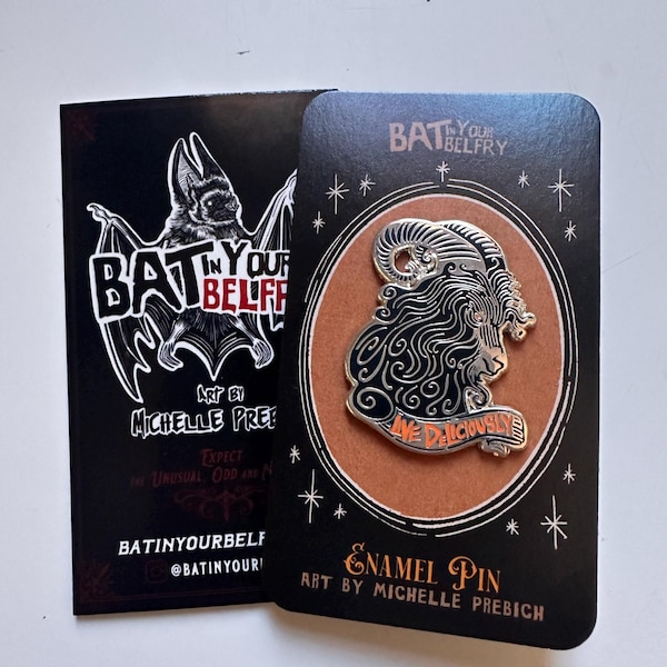Live Deliciously Black Phillip Hard Enamel Pin - Etsy