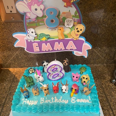 Video Game Cake Topper, Roblox Adopt Me Cake Topper, Adopt Me Cake ...