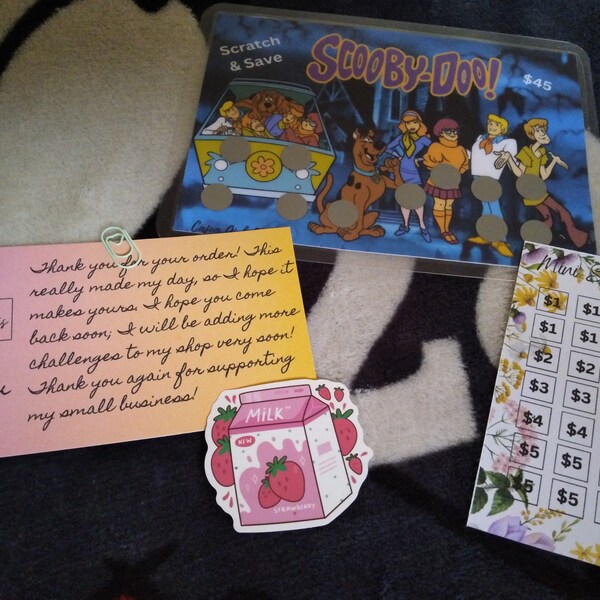 Scooby Doo Mini Scratch and Save Challenge - Etsy