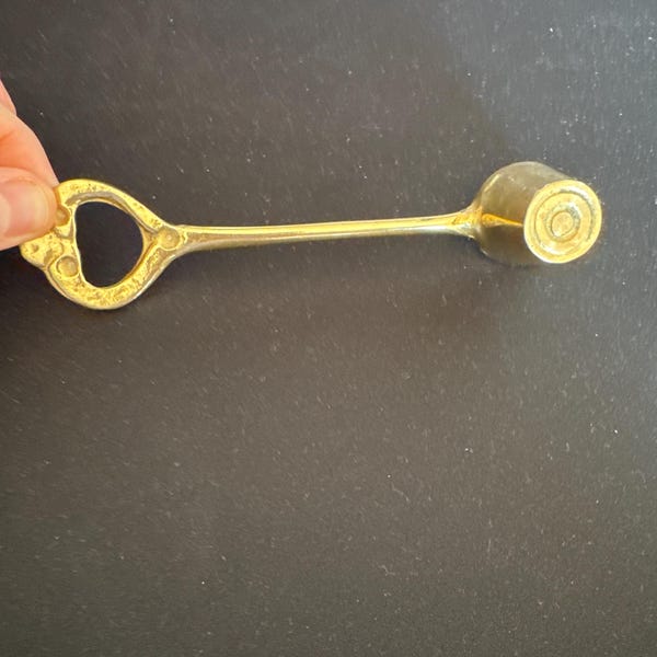 Antique GILDE Chamberstick With Handle, Vintage Brass Candle Holder ...