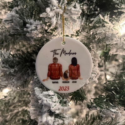 Custom Family Ornament, Family With Kids, Custom Christmas Ornament ...