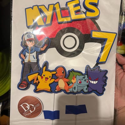 Custom Pokemon Birthday Cake Topper Layered & 3D Cake Topper Charmander ...