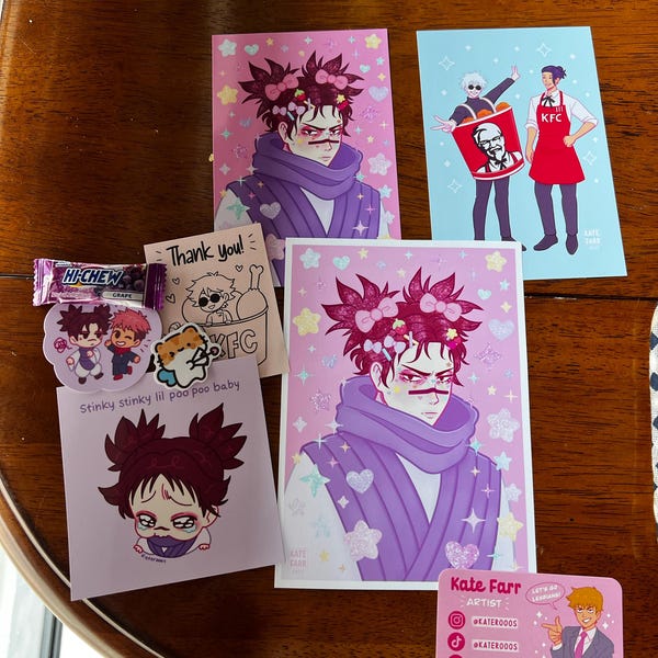 JJK Inspired Stickers - Etsy