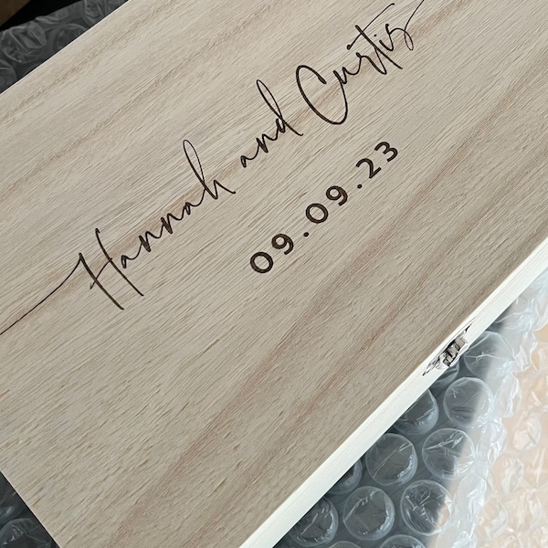 Personalised Couples Names Wedding Gift Keepsake Box, Personalized ...