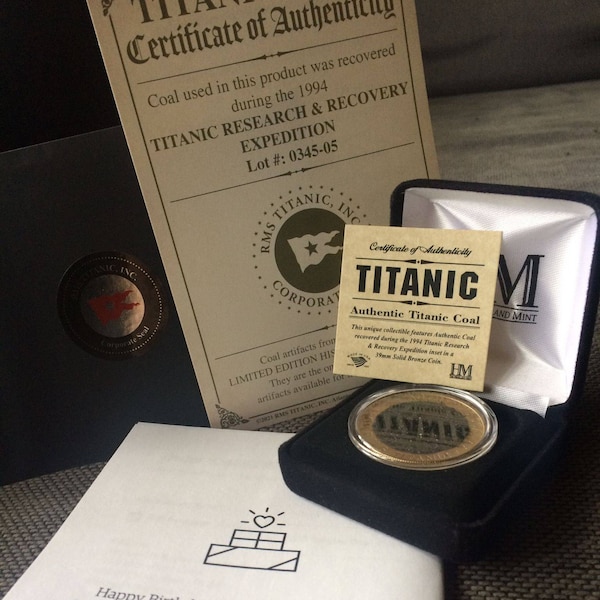 RMS Titanic Coal Coin - Limited Edition - Etsy