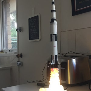 Apollo 11 Saturn V Rocket Lamp | Etsy Australia