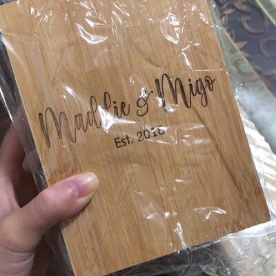 Custom Bamboo Utensil Holder With Script Design Utensil Crock Gift for ...