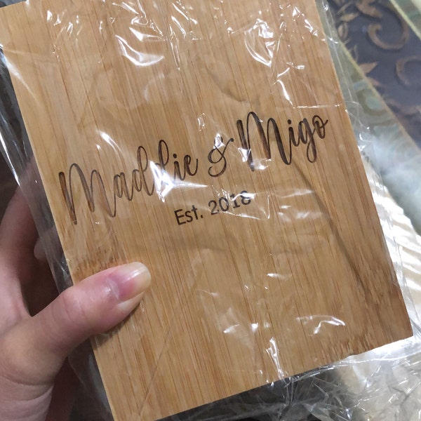 Custom Bamboo Utensil Holder With Script Design Utensil Crock Gift for ...