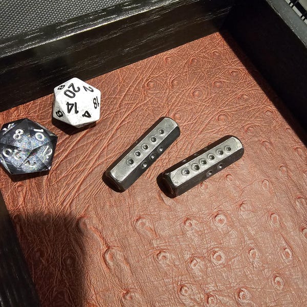 Iron Hexagon Dice. Pair of Blacksmith Hand Forged Playing Dice - Etsy